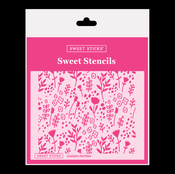 Shop Garden Pattern Stencil | Sweet Sticks | Coast Cakes