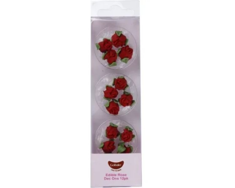 Shop Red Roses Edible Toppers | GoBake | Coast Cakes