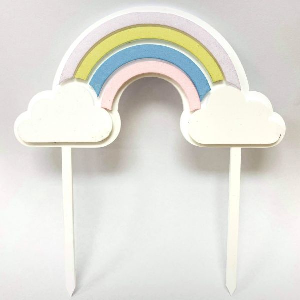 Shop Pastel Rainbow Topper | The Carpenter and Co | Coast Cakes