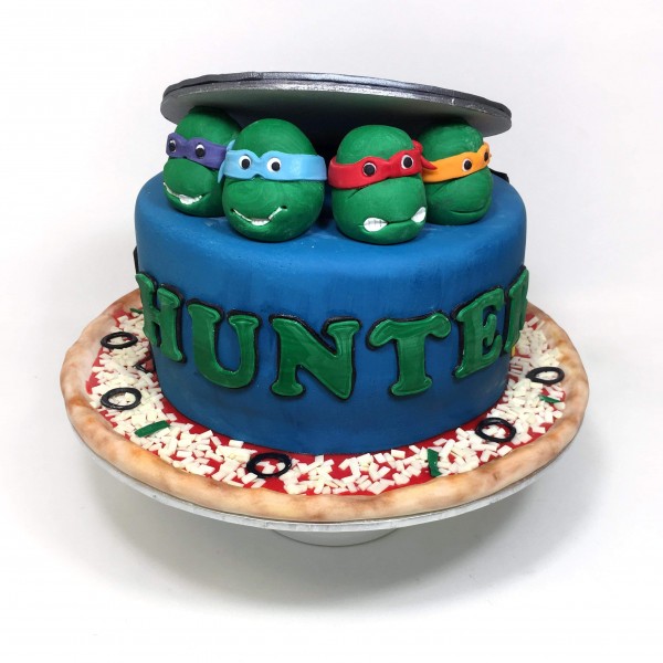 Ninja Turtle Pizza Cake
