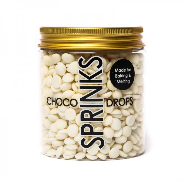 Shop Bright White Choco Drops 200g | Sprinks | Coast Cakes